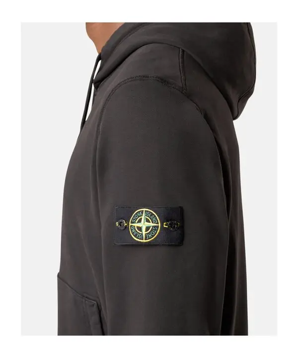 Stone Island Logo Patch Drawstring Hoodie