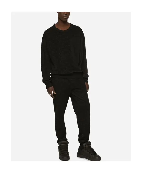 Dolce & Gabbana Dolce Gabbana All-over Logo Flocked Joggers