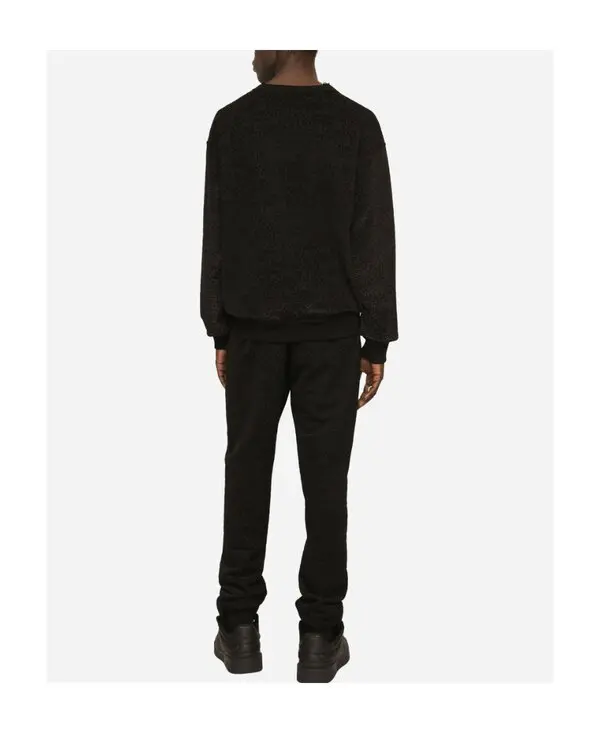 Dolce & Gabbana Dolce Gabbana All-over Logo Flocked Joggers