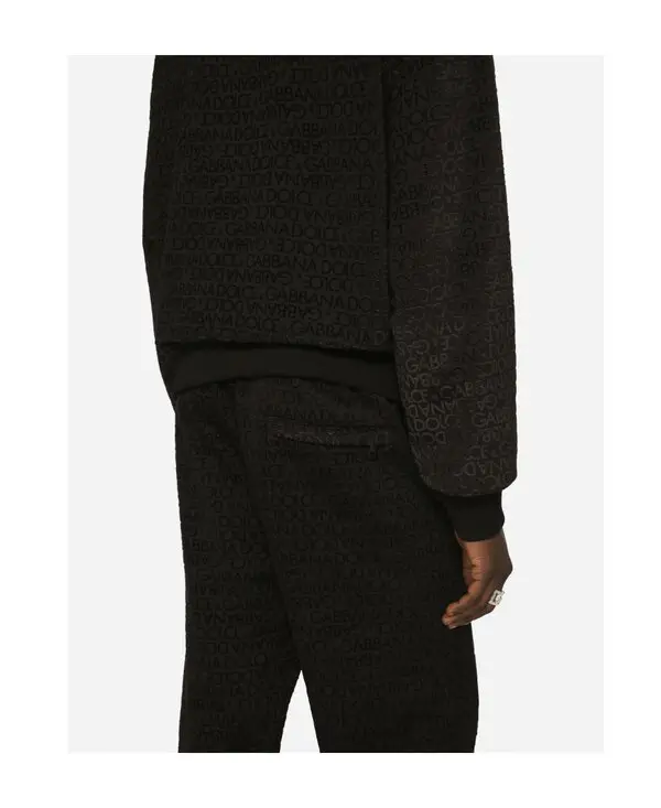 Dolce & Gabbana Dolce Gabbana All-over Logo Flocked Joggers