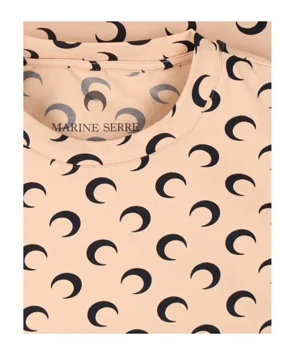 MARINE SERRE Crescent Print Crewneck T-shirt