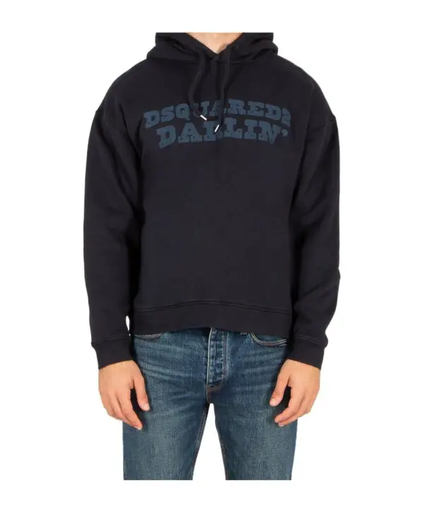 Dsquared2 Logo Printed Drawstring Hoodie