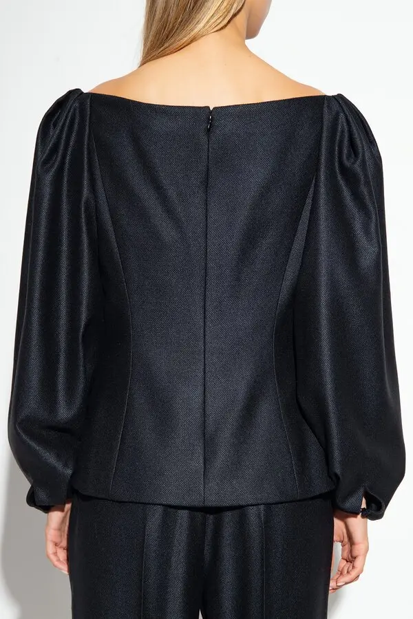 Chloé Off-the-shoulder Bubble Sleeve Top
