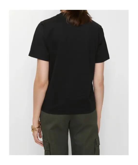 Burberry Ekd Embroidered Crewneck T-shirt - Black
