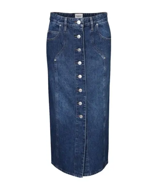 Isabel Marant Étoile Vandy High-waist Buttoned Midi Skirt - Blue