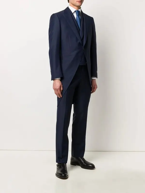 Canali Slim Fit Wool Suit - Black