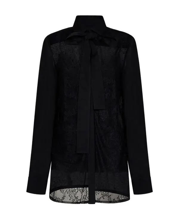 Elie Saab Pussy-bow Lace Blouse