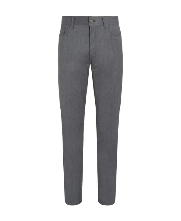 Zegna Washed Roccia Trousers - Black