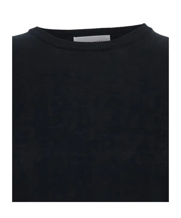 ROBERTO COLLINA Crew Neck Short Sleeve Sweater