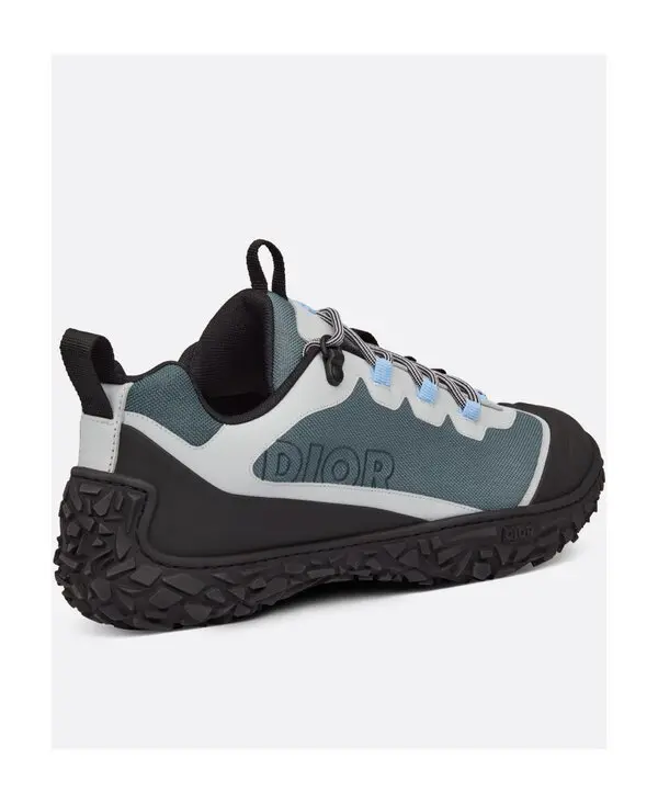 Dior Color Block Low-top Sneakers With Logo Detailing - Green Gray
