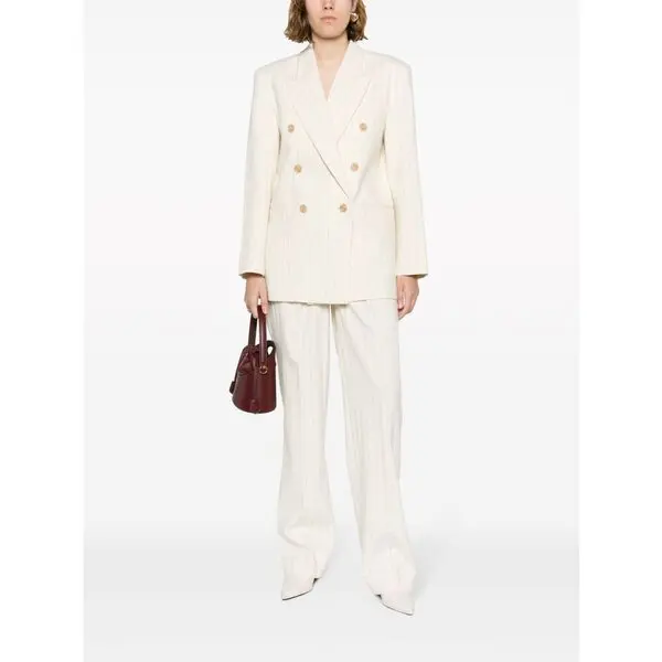 Zimmermann Double Breasted Pinstriped Blazer