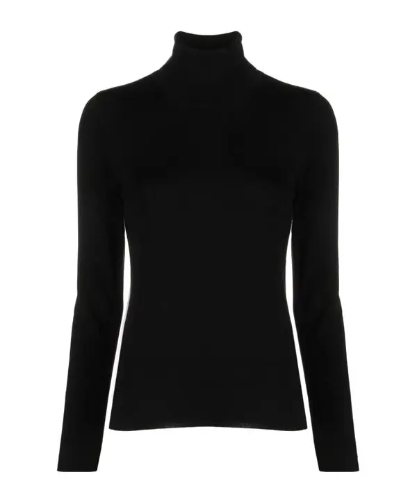 ZANONE Fine Knit Turtleneck Jumper - Black