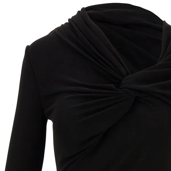 Saint Laurent Ruched One-sleeved Mini Dress