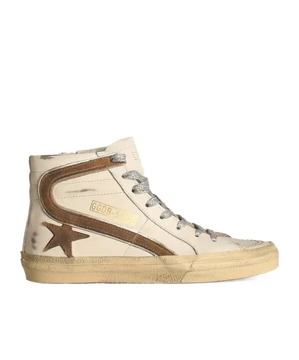GOLDEN GOOSE High-top Sneakers With Star Patch