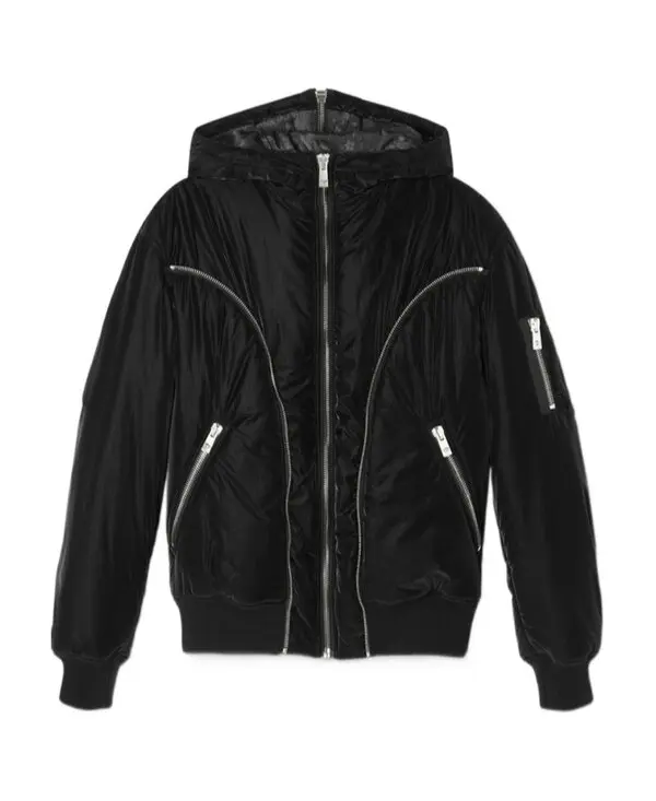 Versace Zip-detailed Hooded Puffer Jacket