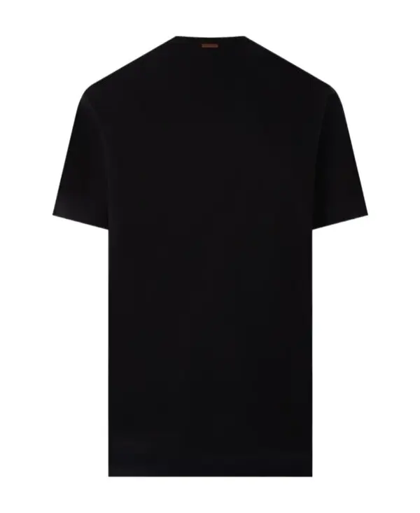 Zegna Logo Embroidered Crewneck T-shirt