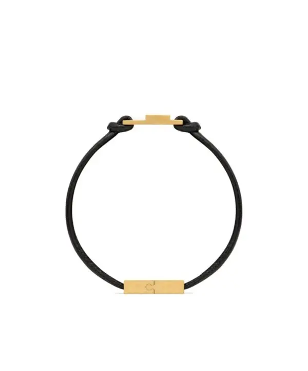 Saint Laurent Monogram Cord Bracelet