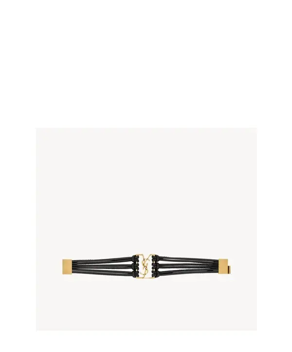 Saint Laurent Monogram Cord Bracelet