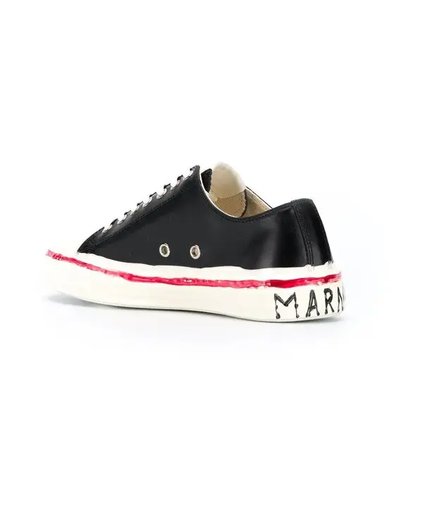 Marni Leather Lace-up Sneakers
