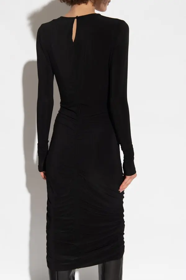 Isabel Marant Étoile Logane Ruched Detailed Midi Dress