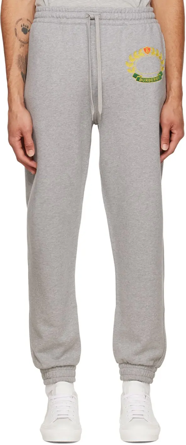 Burberry Oak Leaf Badge Cotton Jogging Pants
