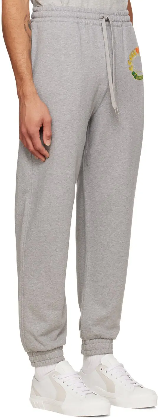 Burberry Oak Leaf Badge Cotton Jogging Pants