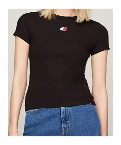 Tommy Hilfiger Embroidered Ribbed Slim T-shirt