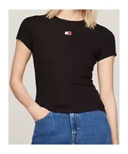 Tommy Hilfiger Embroidered Ribbed Slim T-shirt