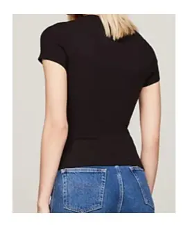 Tommy Hilfiger Embroidered Ribbed Slim T-shirt