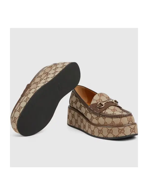 Gucci Horsebit Wedge Loafers