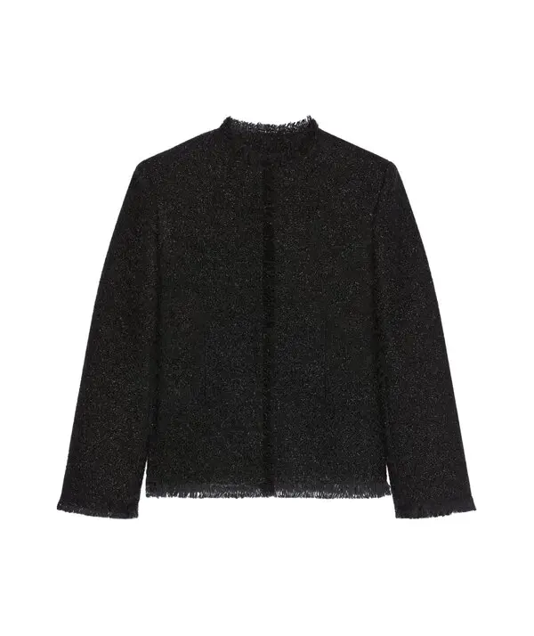 Givenchy Textured Frayed-edge Jacket