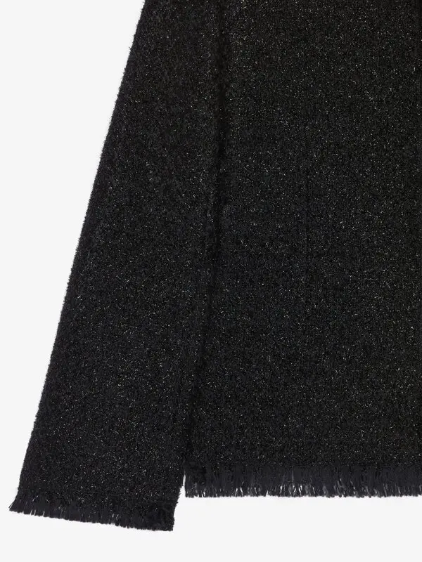 Givenchy Textured Frayed-edge Jacket