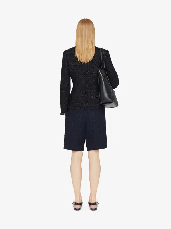 Givenchy Textured Frayed-edge Jacket