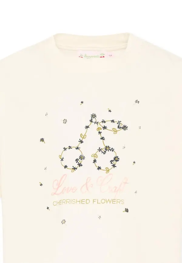 Bonpoint Short-sleeved Crewneck T-shirt - White