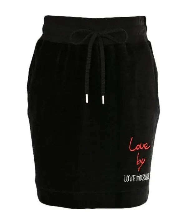 Moschino Letter Logo Drawstring Skirt