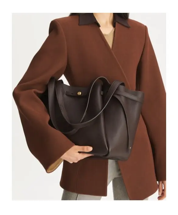 Tory Burch Romy Medium Tote Bag - Brown