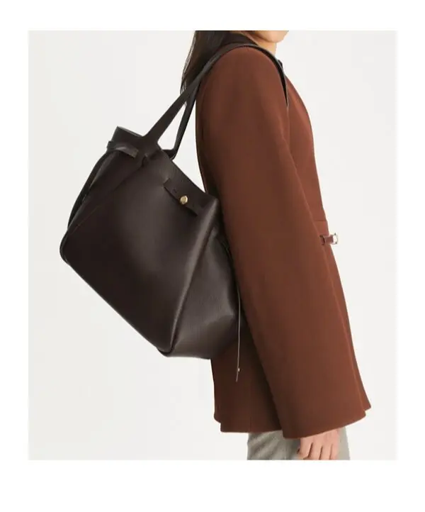 Tory Burch Romy Medium Tote Bag - Brown