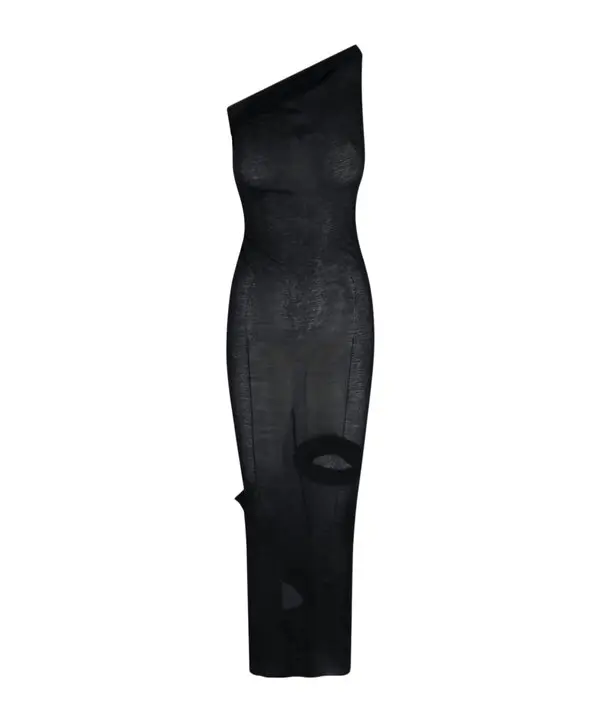 Rick Owens Asymmetric Sleeveless Maxi Dress