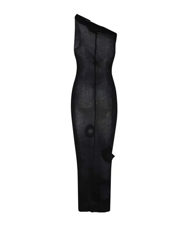 Rick Owens Asymmetric Sleeveless Maxi Dress