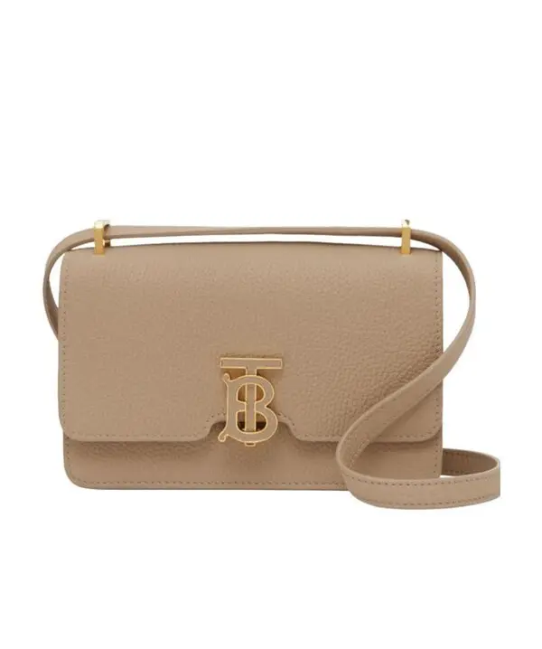 Burberry Mini Tb Shoulder Bag - Brown