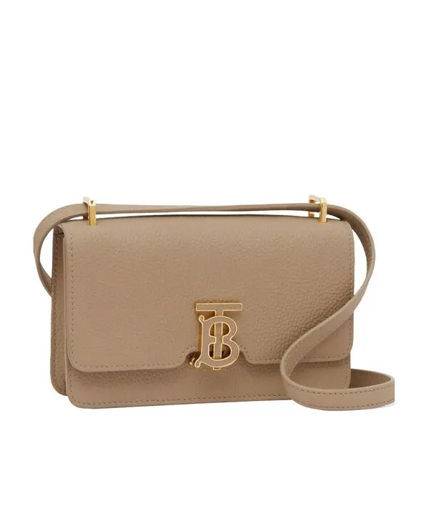 Burberry Mini Tb Shoulder Bag - Brown