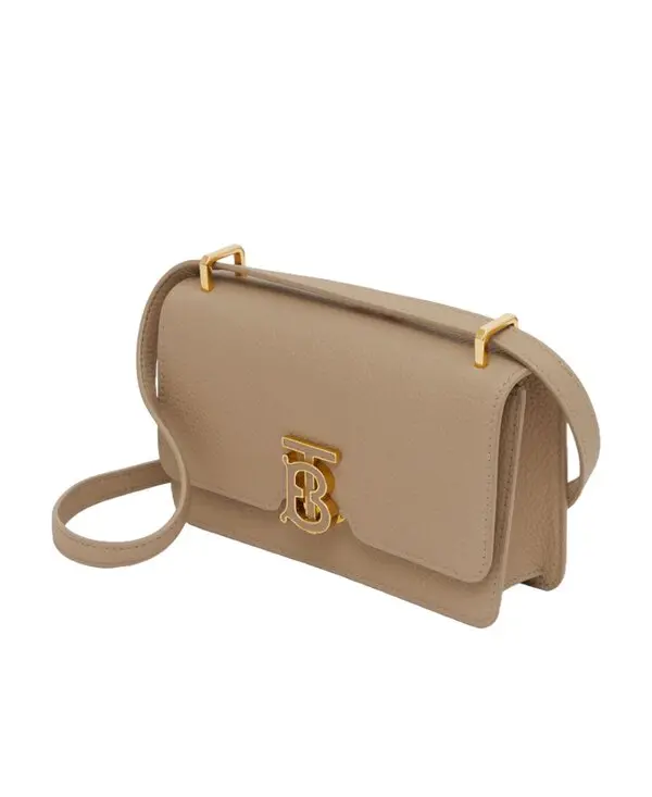 Burberry Mini Tb Shoulder Bag - Brown