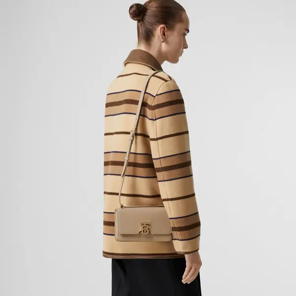 Burberry Mini Tb Shoulder Bag - Brown