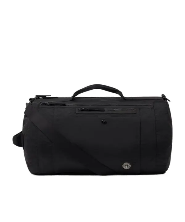 Stone Island Duffle Bag With Adjustable Strap - Black