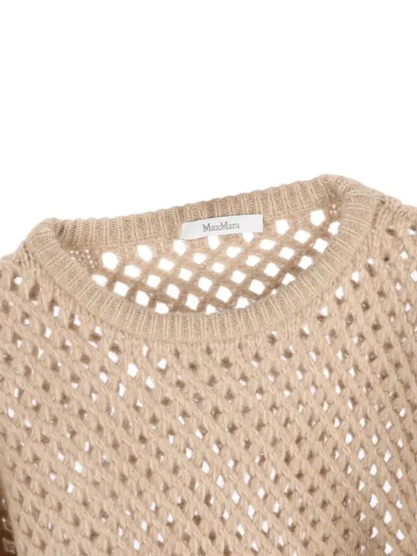 Max Mara Essen Perforated Crewneck Jumper