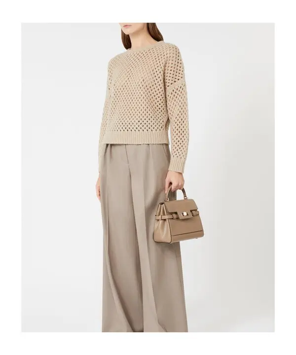 Max Mara Essen Perforated Crewneck Jumper