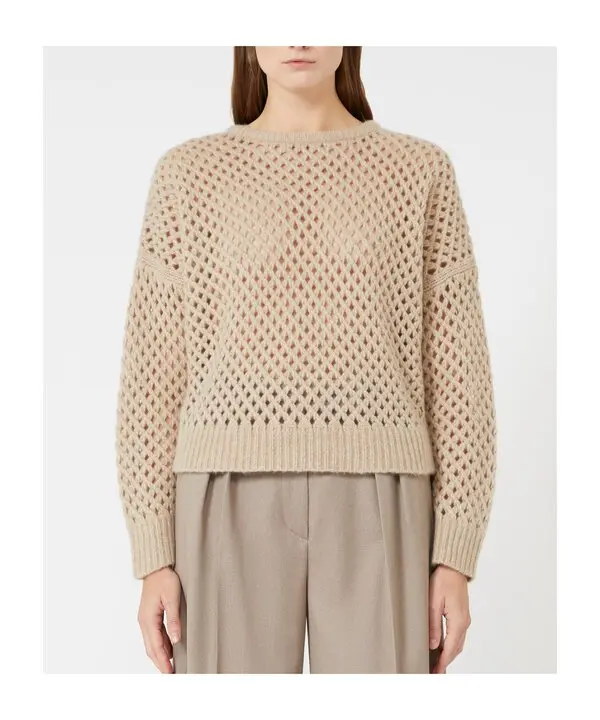 Max Mara Essen Perforated Crewneck Jumper