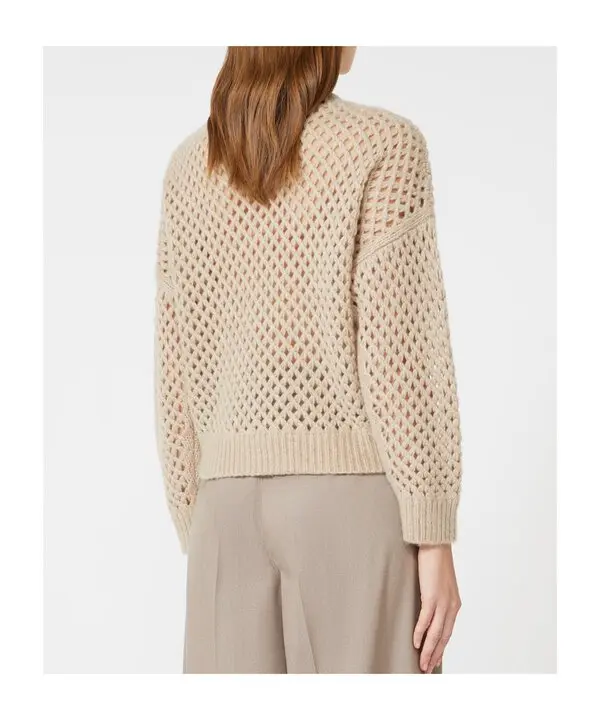 Max Mara Essen Perforated Crewneck Jumper