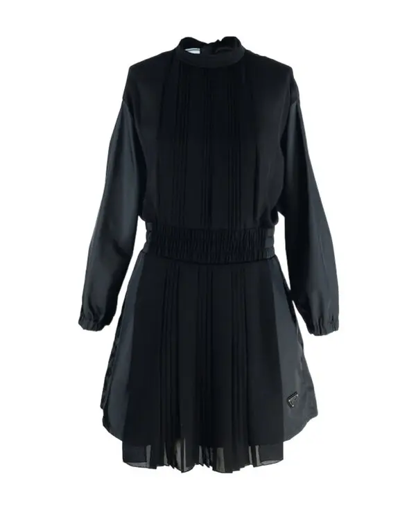 Prada Self-fastening Collar Dress