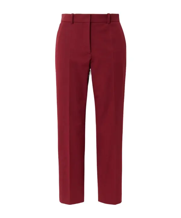 JOSEPH Coleman Cropped Stretch-twill Straight-leg Pants